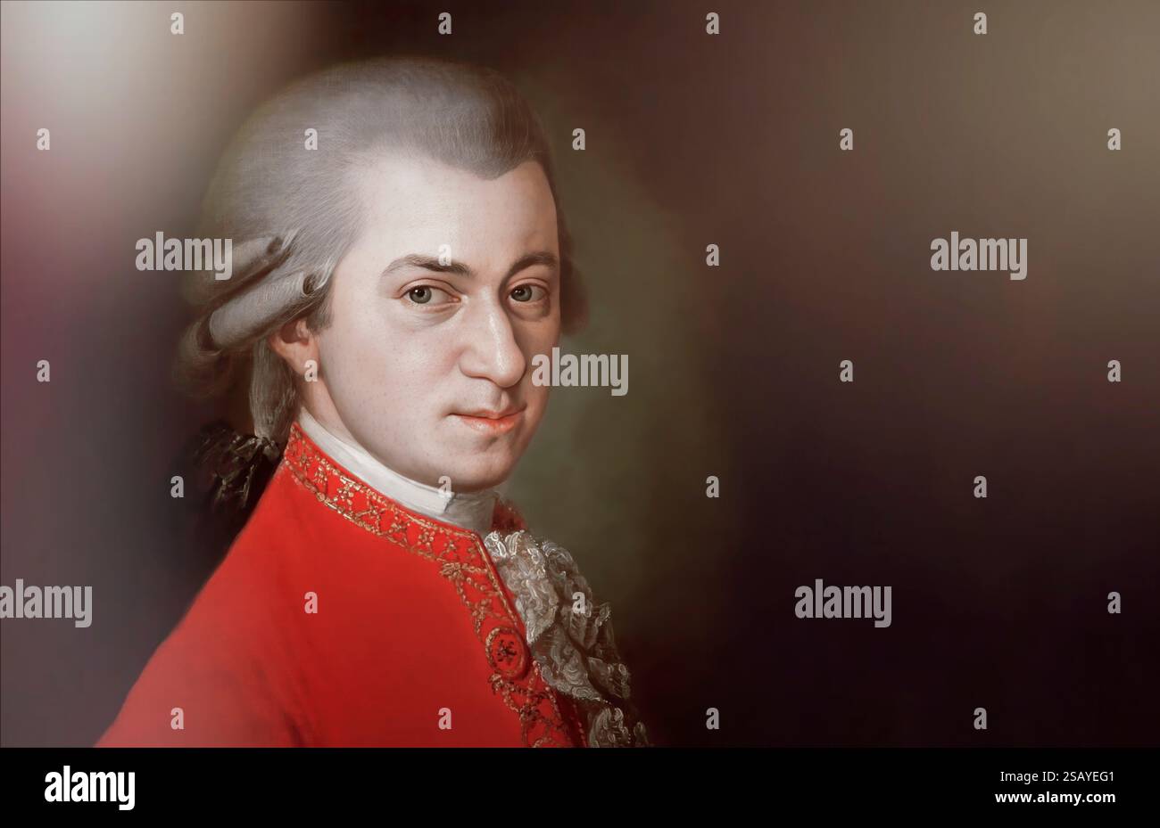 Wolfgang Amadeus Mozart, 1756 – 1791, composer of classical music, First Viennese School ...