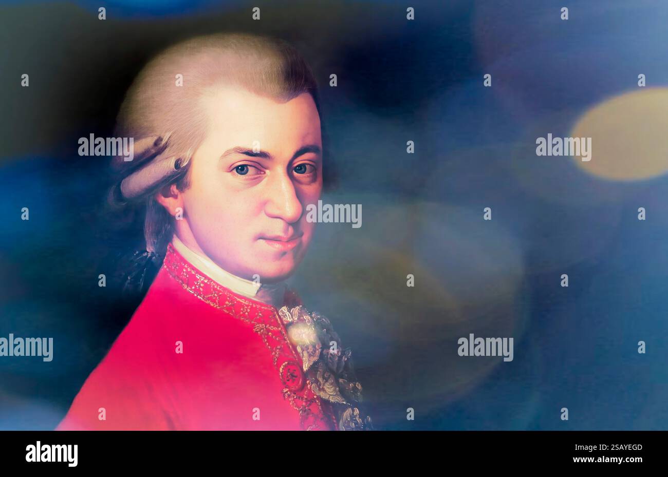 Wolfgang Amadeus Mozart, 1756 – 1791, composer of classical music, First Viennese School ...