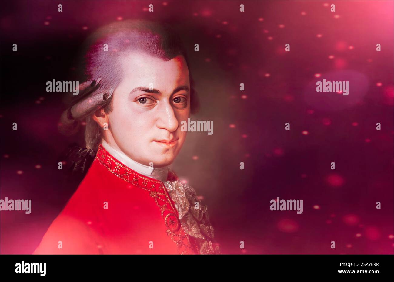 Wolfgang Amadeus Mozart, 1756 – 1791, composer of classical music ...