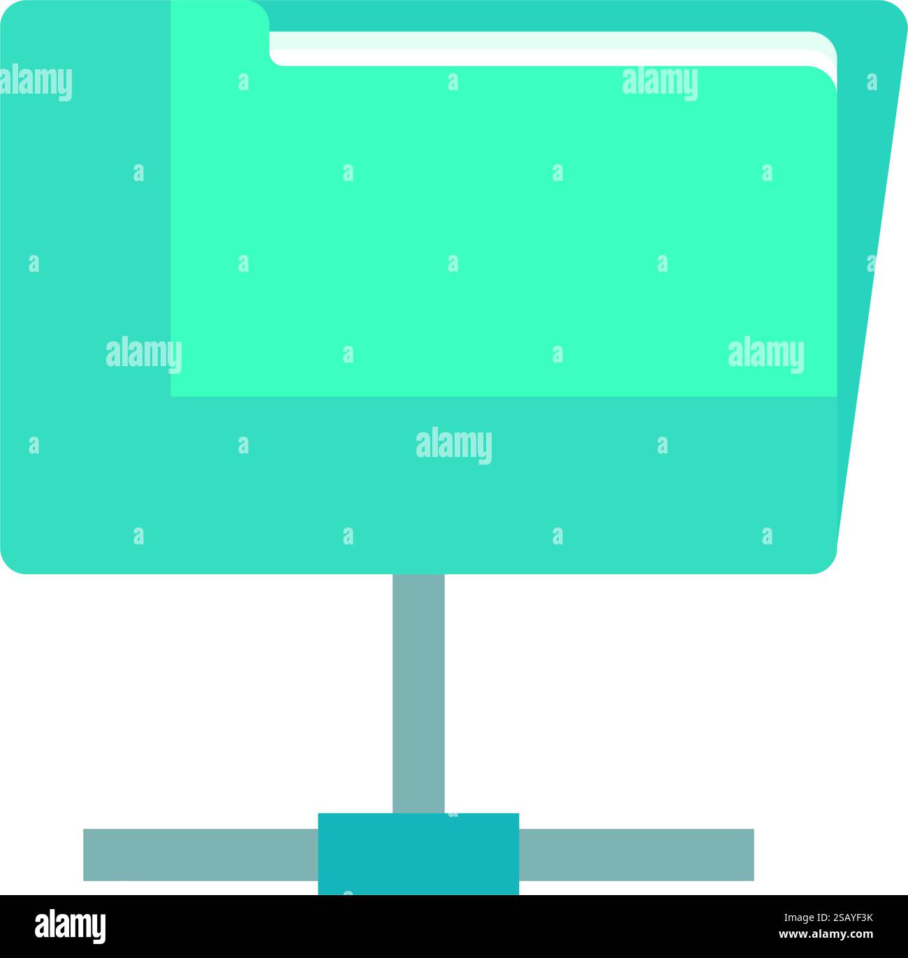 Desktop Folder Icon Illustration Stock Vector Image & Art - Alamy