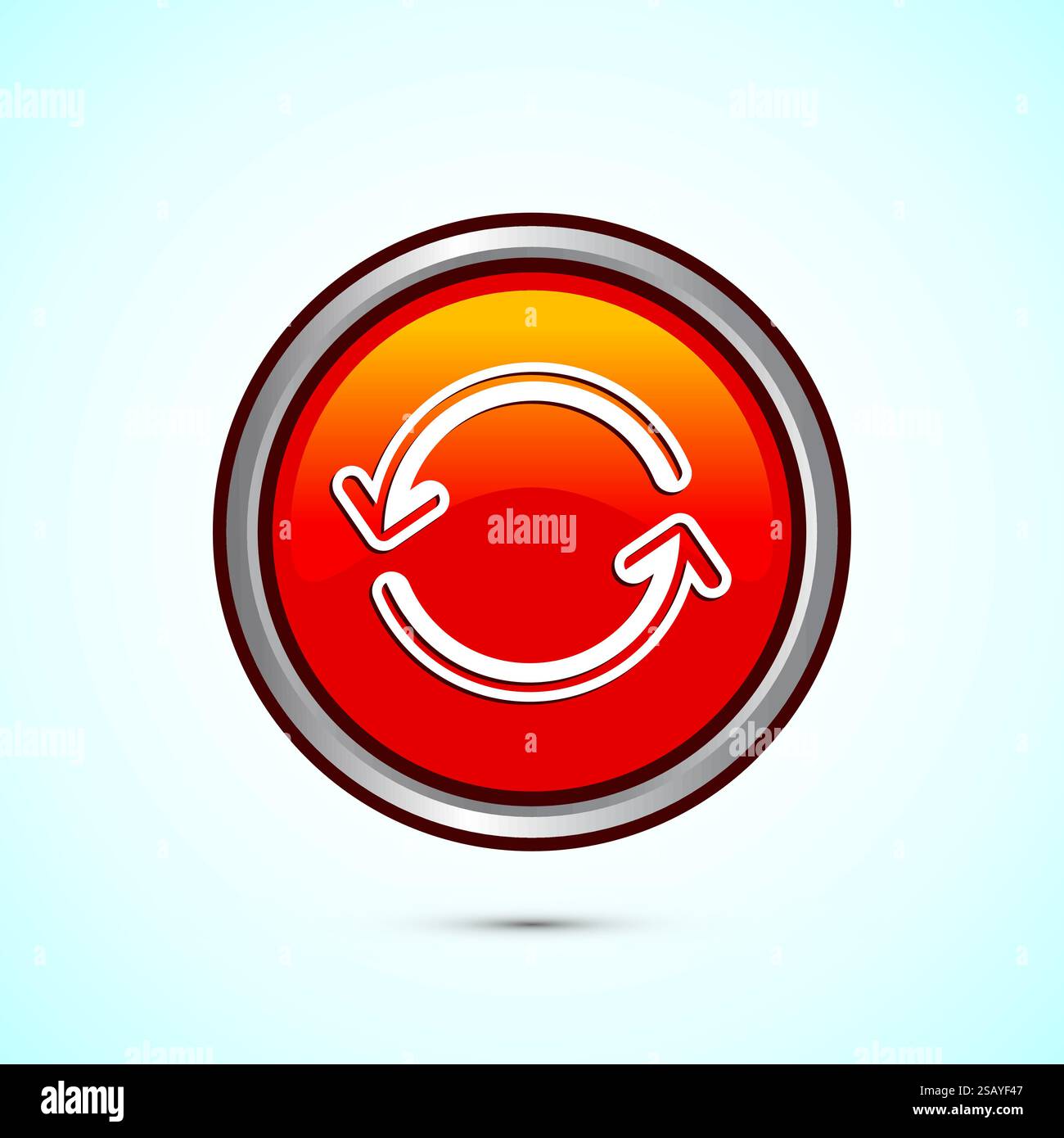 Sync processing icon design, Synchronization or reset icon, Reload sign, button design Stock ...