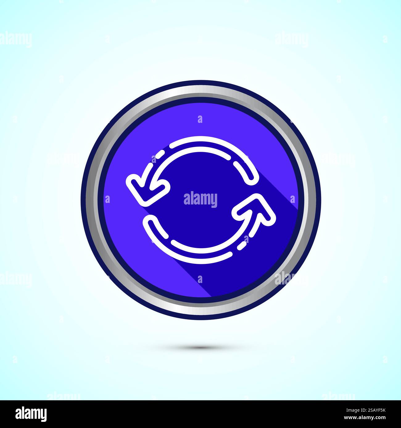 Sync processing icon design, Synchronization or reset icon, Reload sign ...
