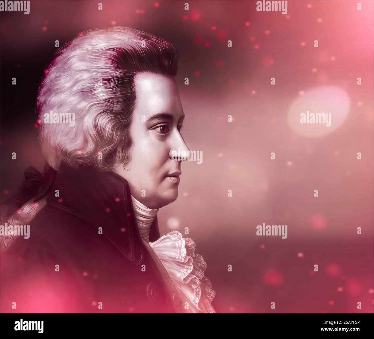 Wolfgang Amadeus Mozart, 1756 – 1791, composer of classical music ...