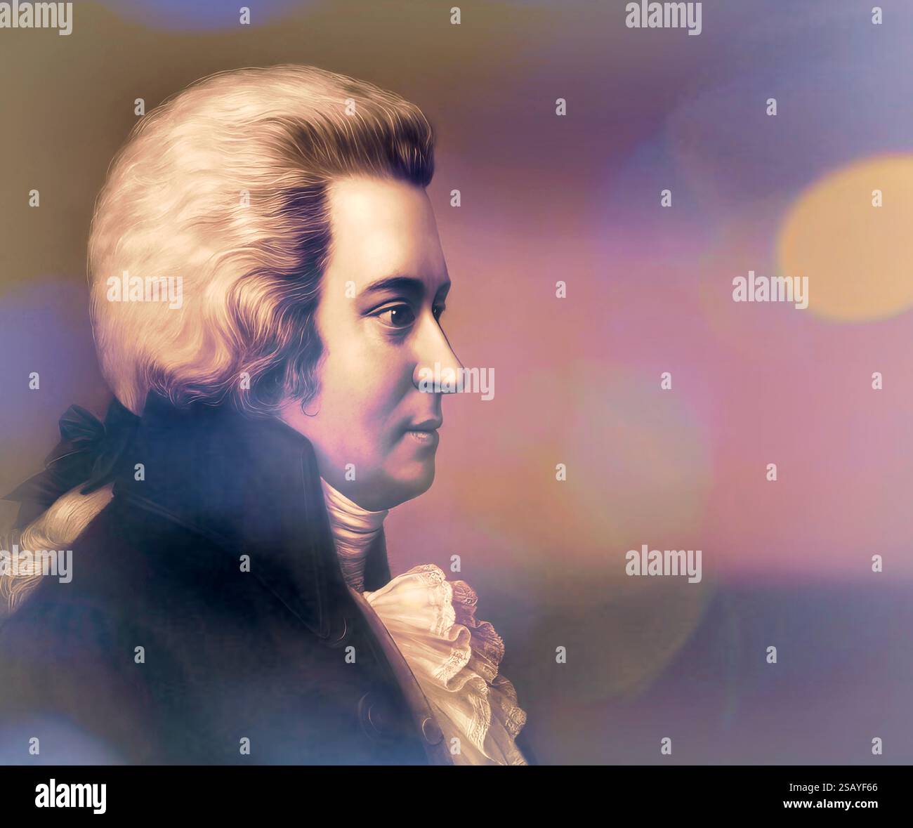 Wolfgang Amadeus Mozart, 1756 – 1791, composer of classical music ...