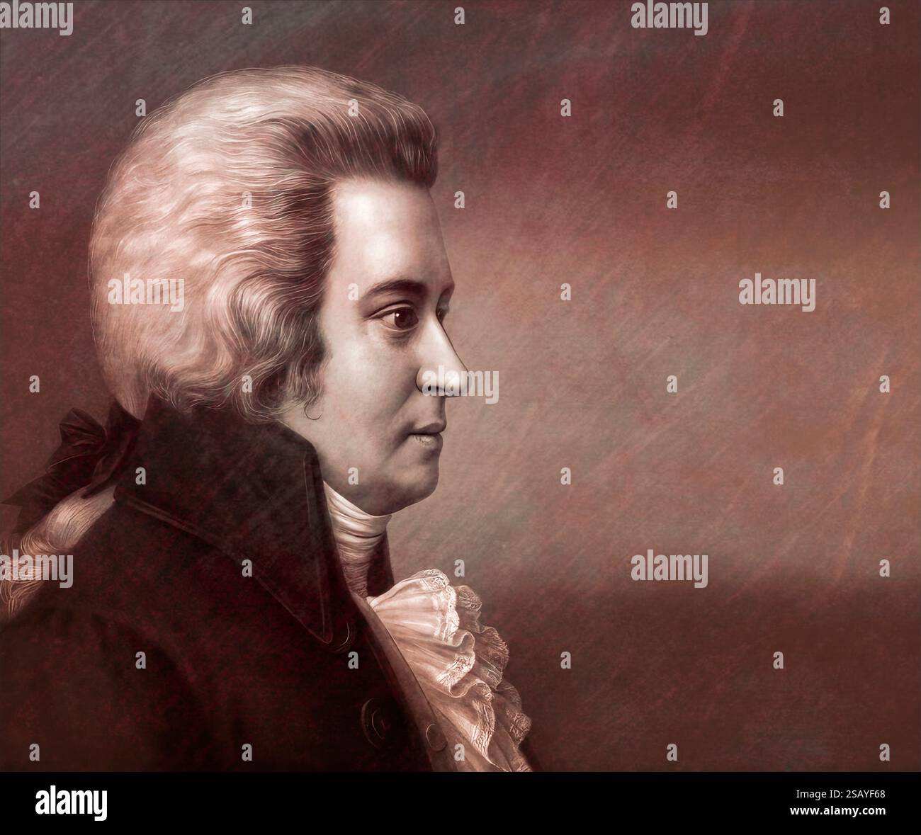 Wolfgang Amadeus Mozart, 1756 – 1791, composer of classical music ...