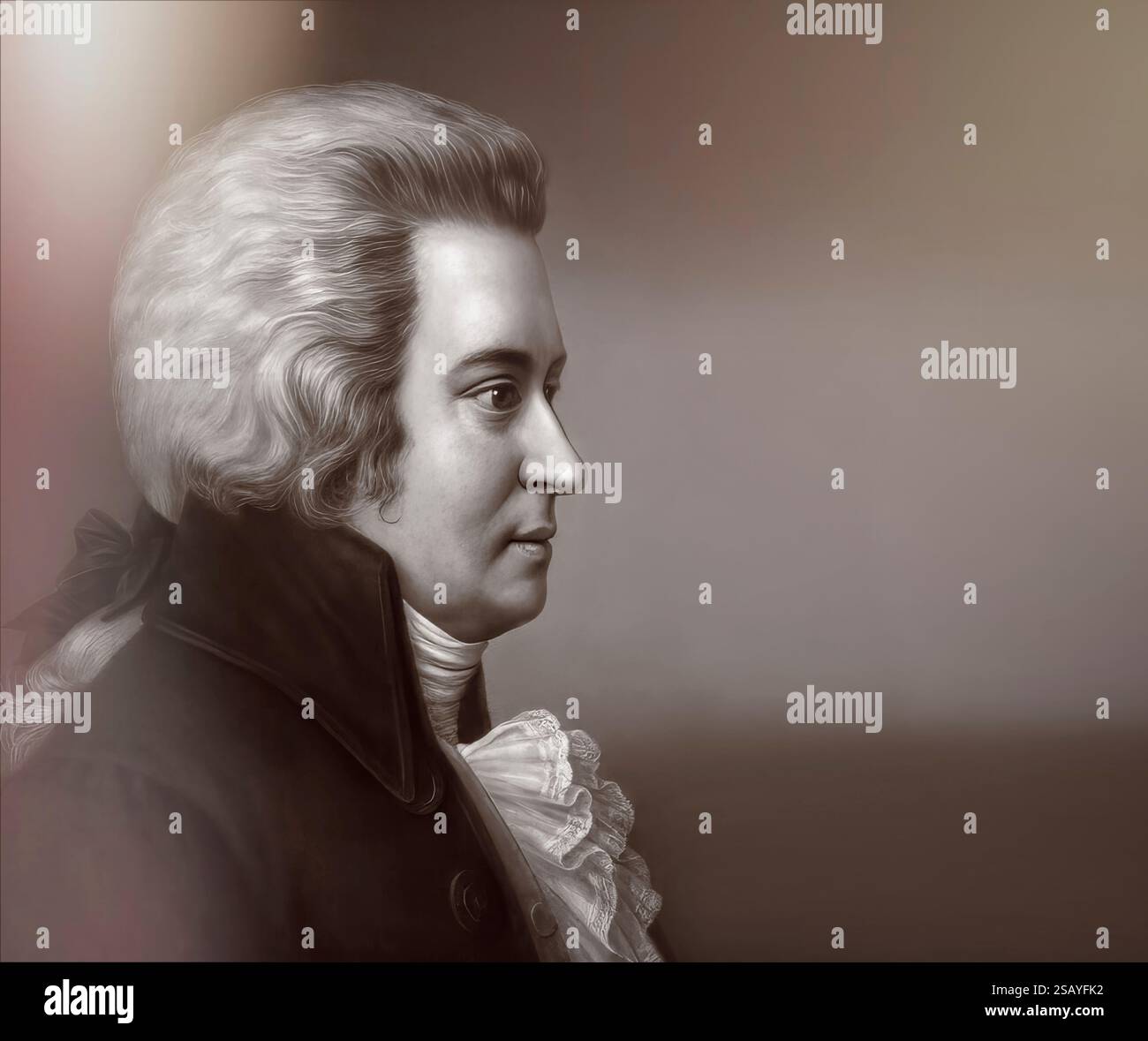 Wolfgang Amadeus Mozart, 1756 – 1791, composer of classical music ...