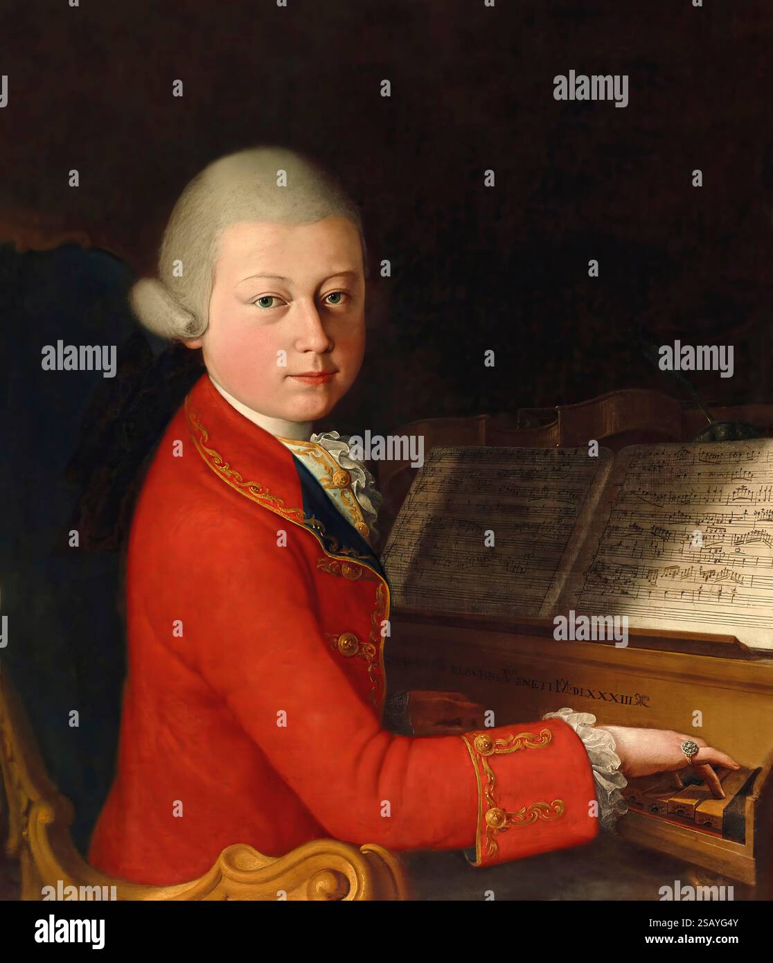 Wolfgang Amadeus Mozart at the age of 13 in Verona, 1770, 1756 – 1791 ...