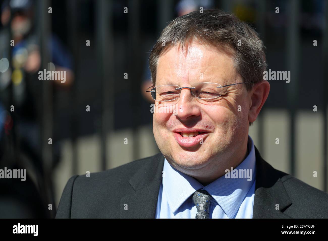 BBC Reporter Iain Watson reporting from Downing Street during today's ...