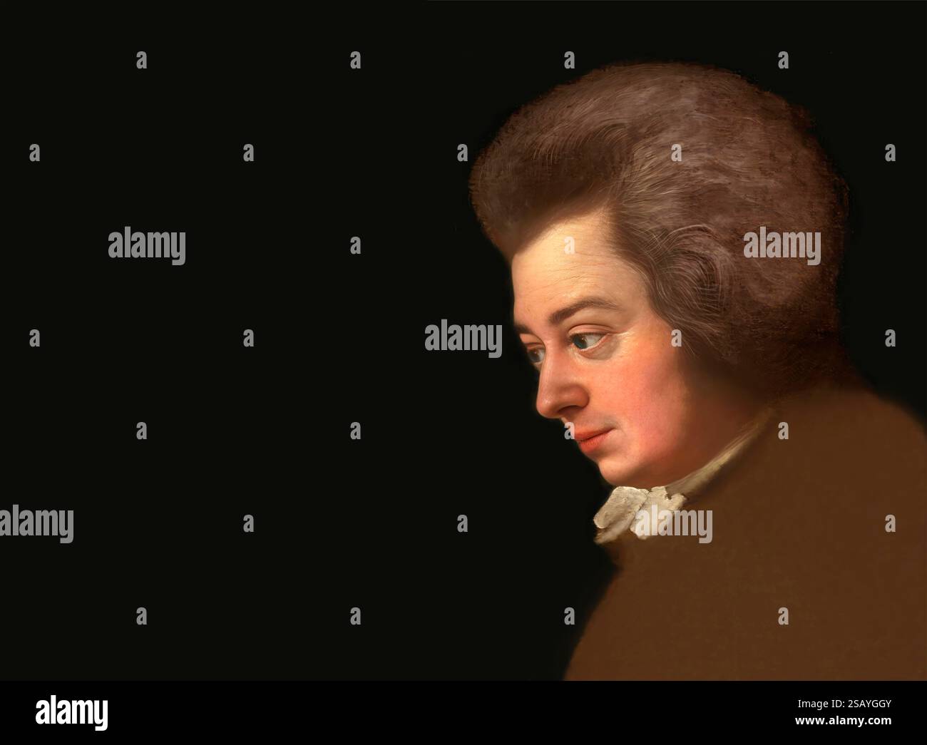 Wolfgang Amadeus Mozart, 1756 – 1791, composer of classical music ...