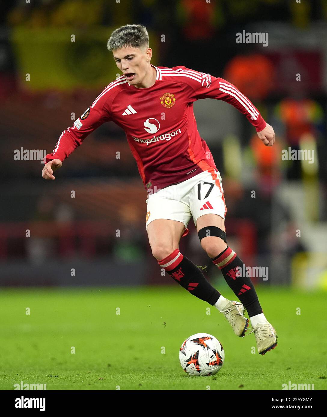 File photo dated 28-11-2024 of Manchester United's Alejandro Garnacho ...