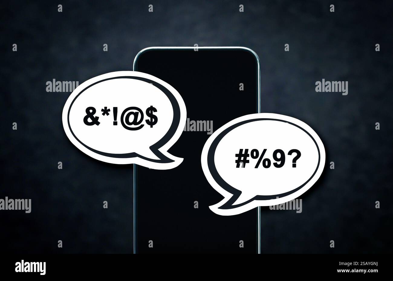 Controversy or hate comment on social media. Online troll or hater ...