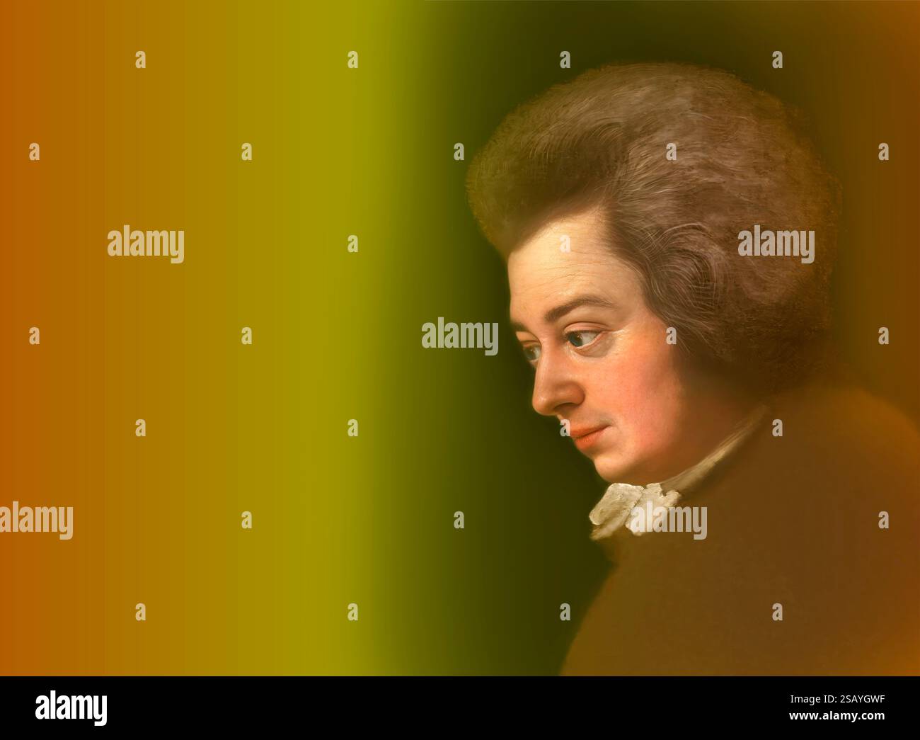 Wolfgang Amadeus Mozart, 1756 – 1791, composer of classical music ...