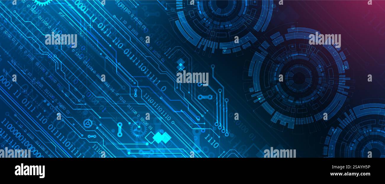 Abstract background. Scientific and technological concept with the use ...