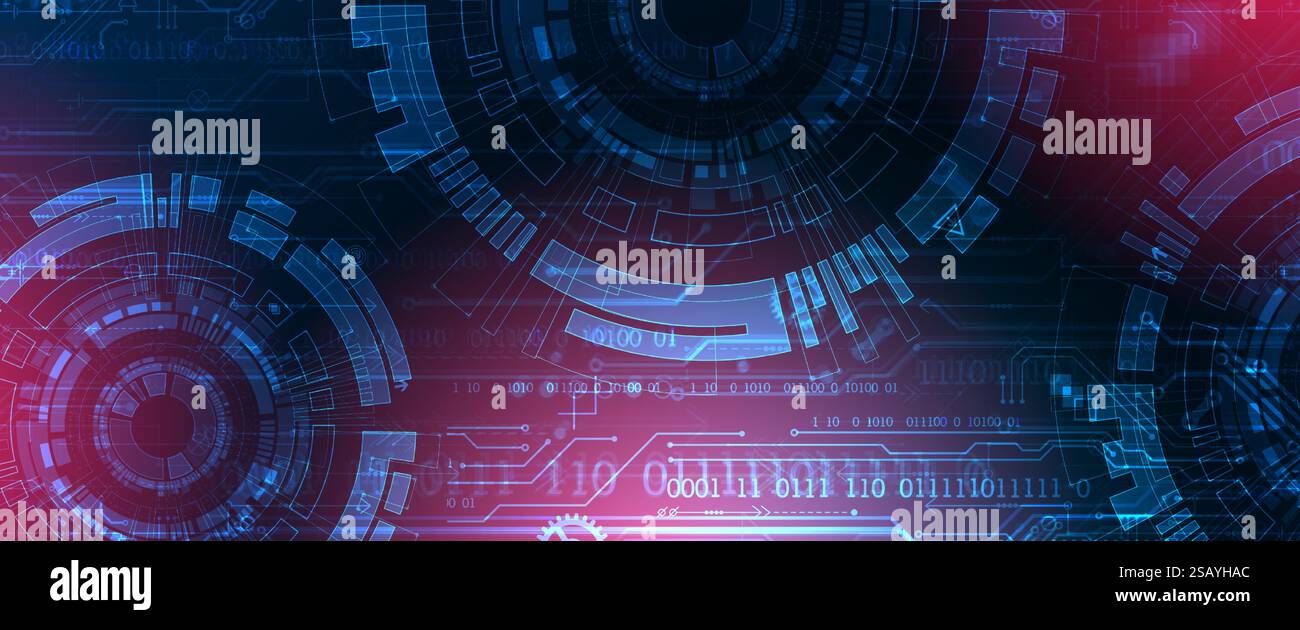Abstract background. Scientific and technological concept with the use ...