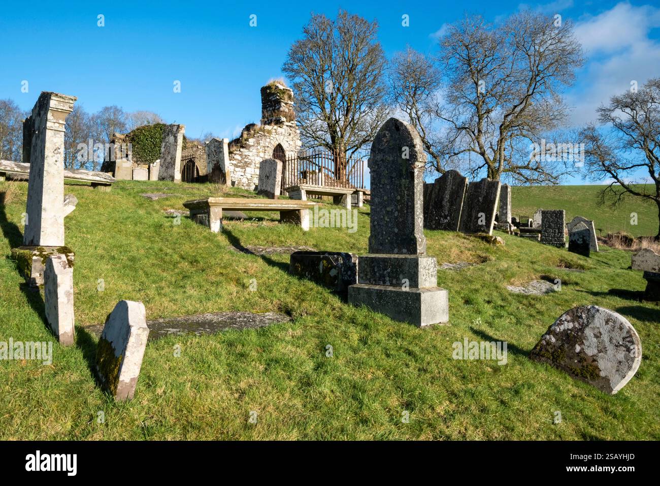 Gravestones in Old Kilmadock (St.Aedh’s) Church and Burial Ground ...