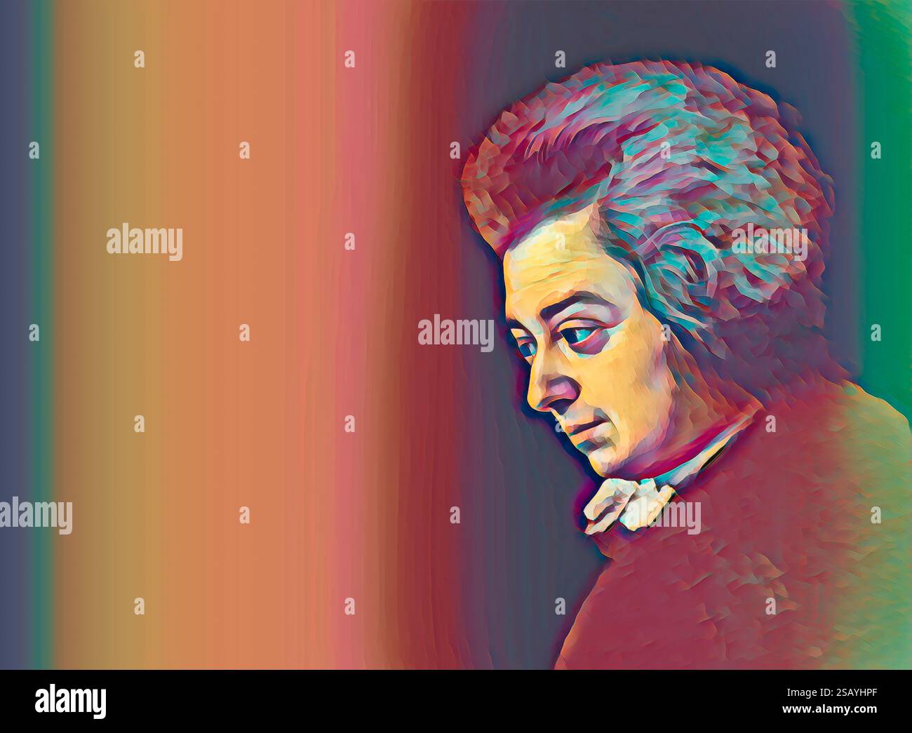 Wolfgang Amadeus Mozart, 1756 – 1791, composer of classical music ...