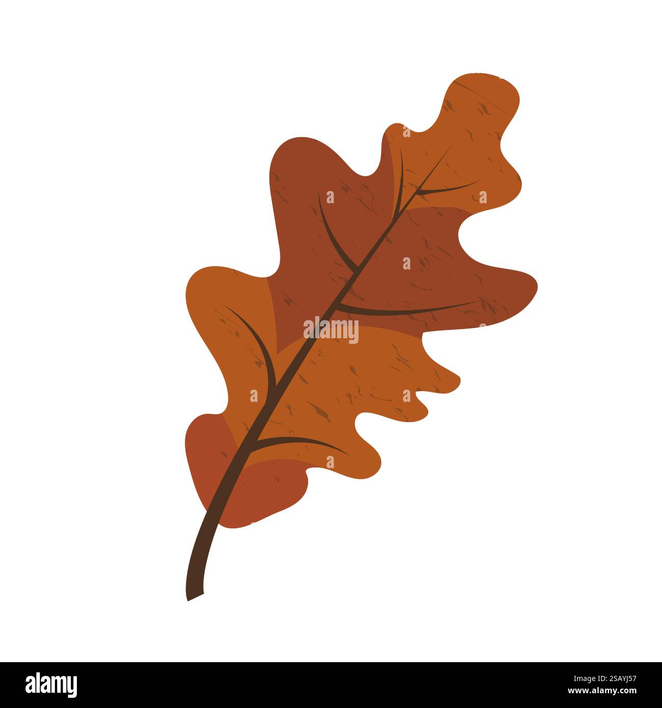 Autumn nature red leaf plant cartoon illustration Stock Vector Image ...
