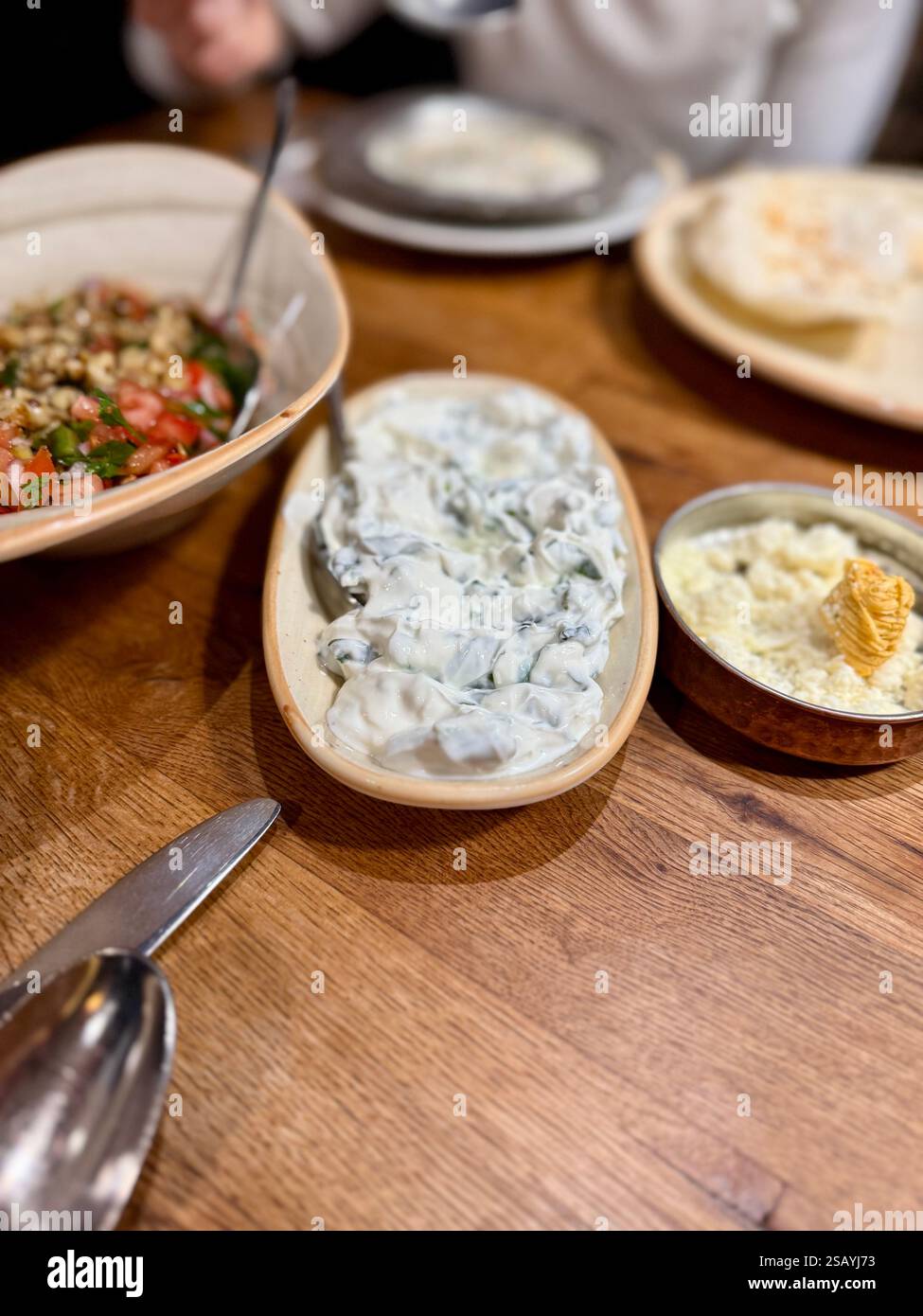 Haydari is a type of yogurt made from certain herbs and spices ...