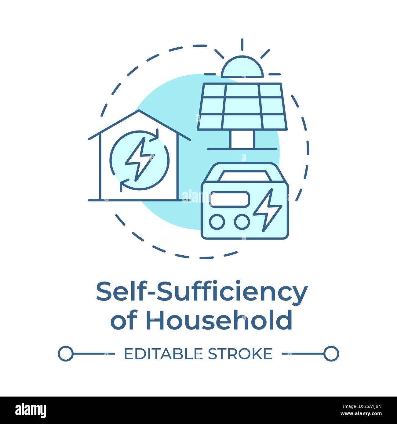 Energy self sufficiency Stock Vector Images - Alamy