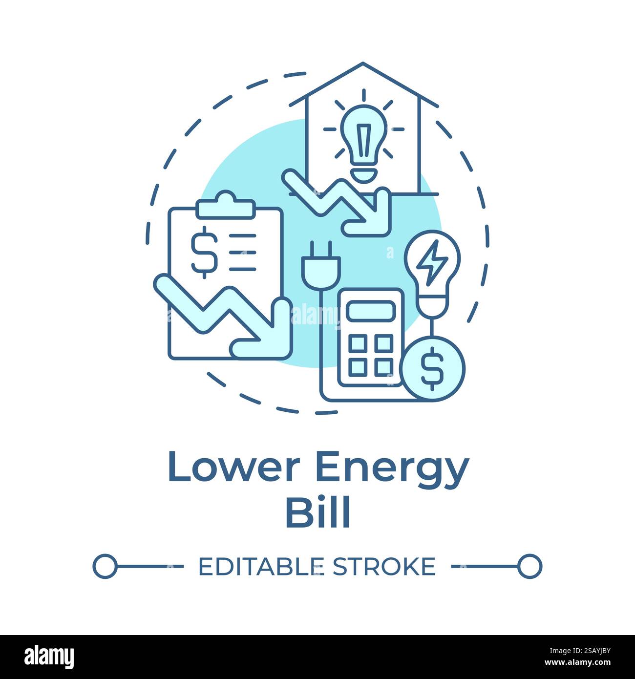 Energy bill Stock Vector Images - Alamy