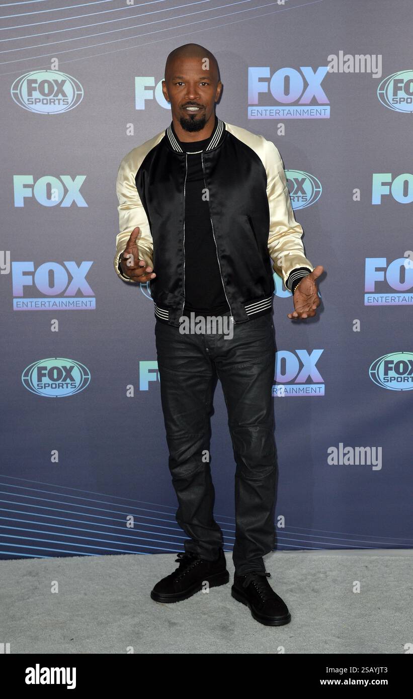 Jamie Fox arriving at the Fox Upfront Presentation at Central Park's ...