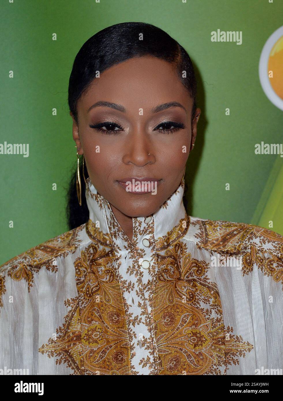 Yaya DaCosta arriving at the NBCUniversal Upfront Presentation at the ...