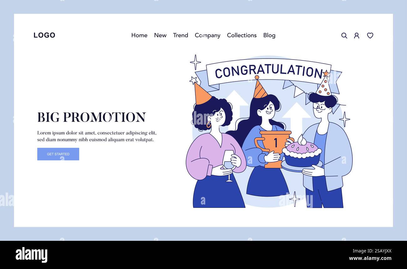 Work celebration concept. Colleagues enjoying a promotion party with ...