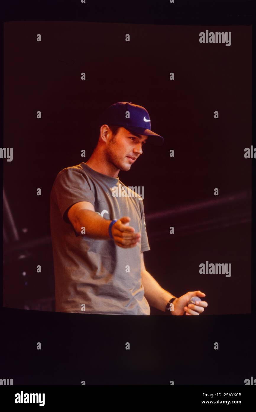 MATHHEW MARSDEN, CARDIFF BIG WEEKEND, 1998: Actor and singer Matthew ...