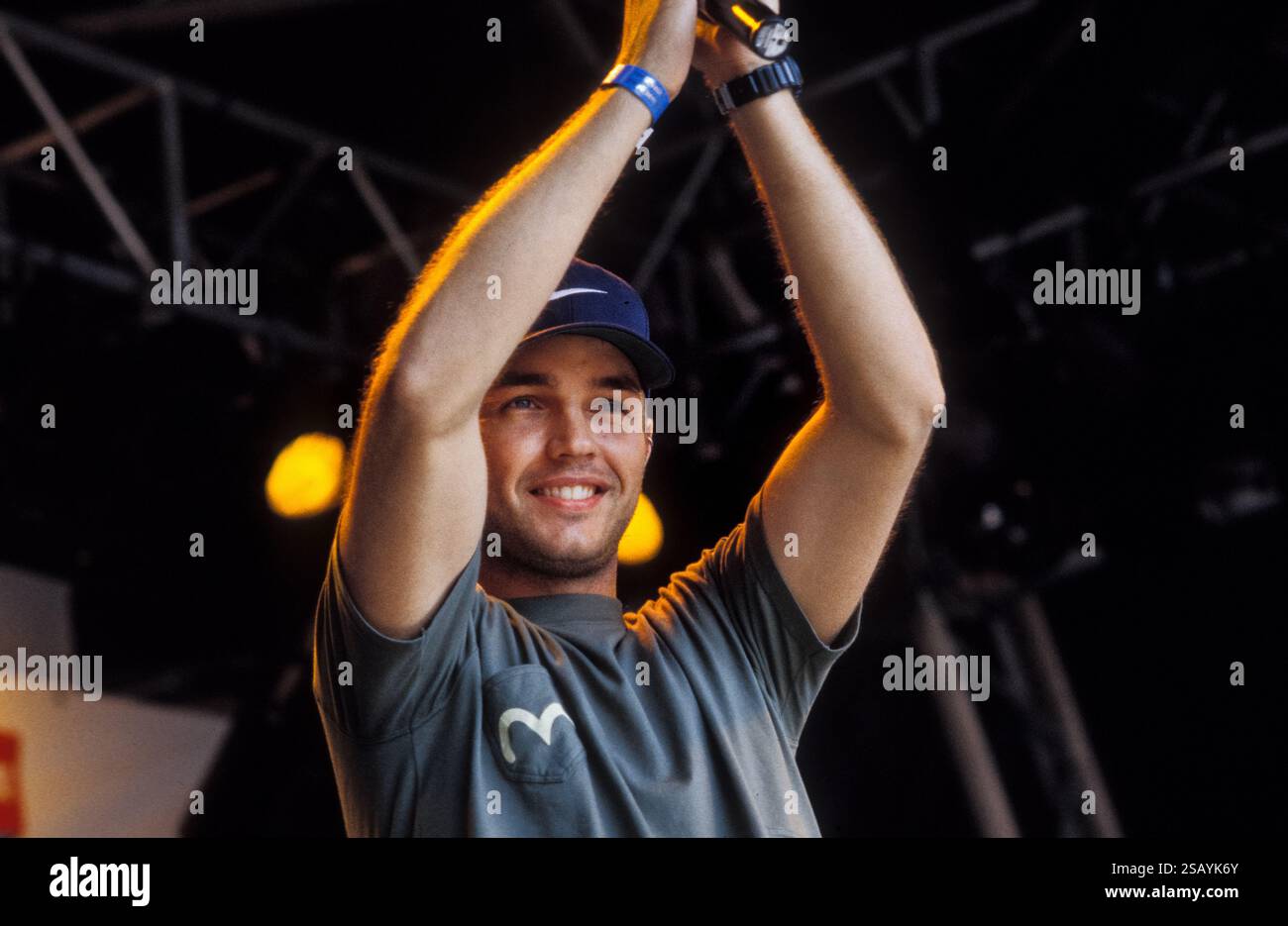 MATHHEW MARSDEN, CARDIFF BIG WEEKEND, 1998: Actor and singer Matthew ...