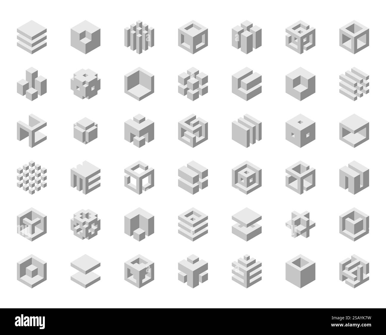 Tech insignia cube hi-res stock photography and images - Alamy