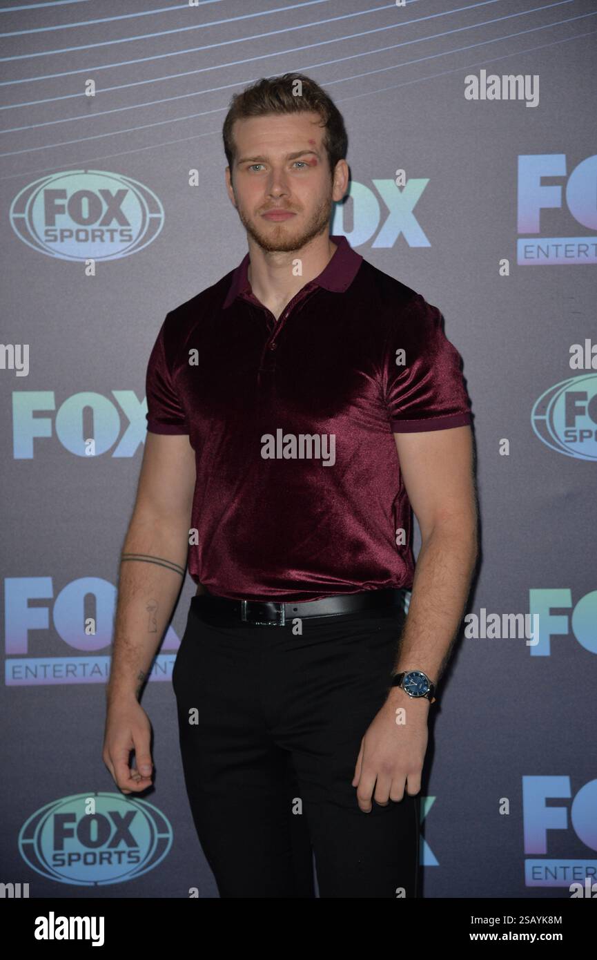 Oliver Stark arriving at the Fox Upfront Presentation at Central Park's ...