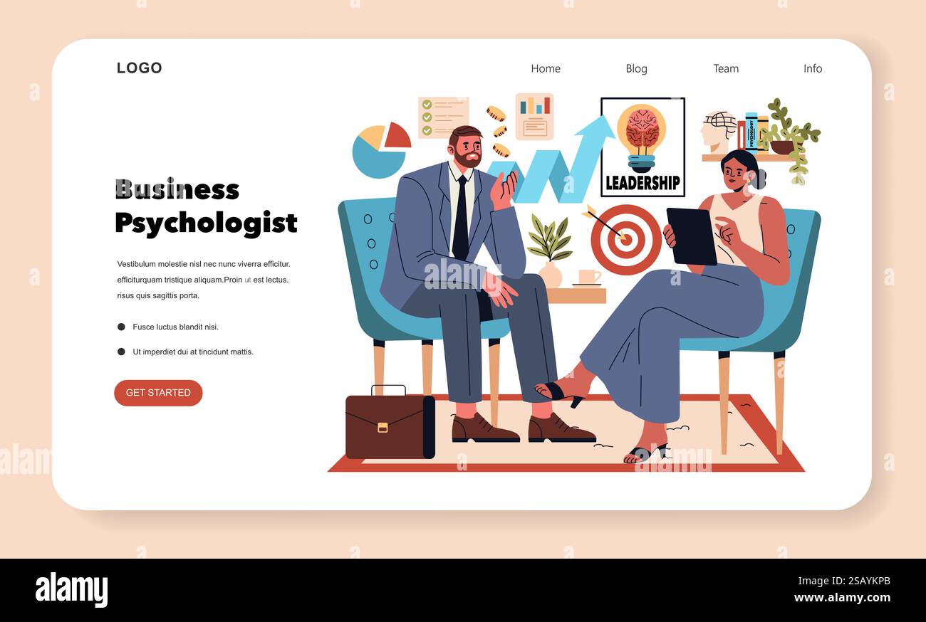 Business Psychologist concept. Corporate therapy session with ...