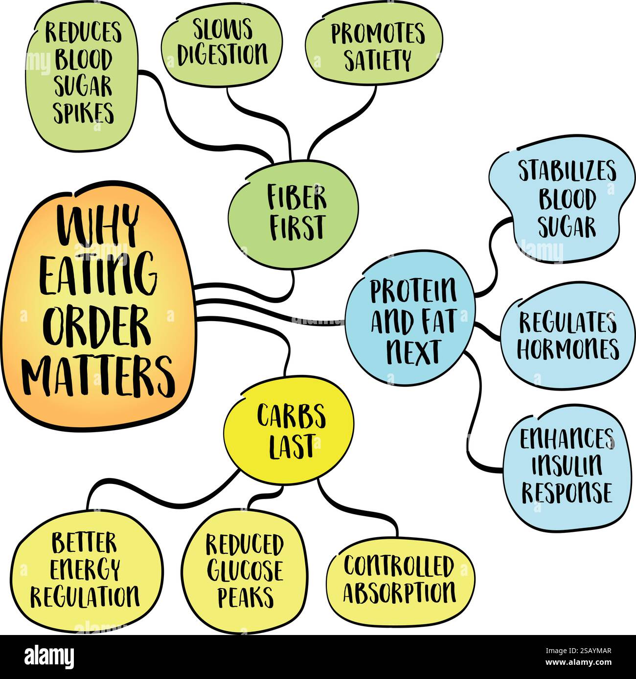 Why eating order matters, impact on blood glucose levels, metabolic ...