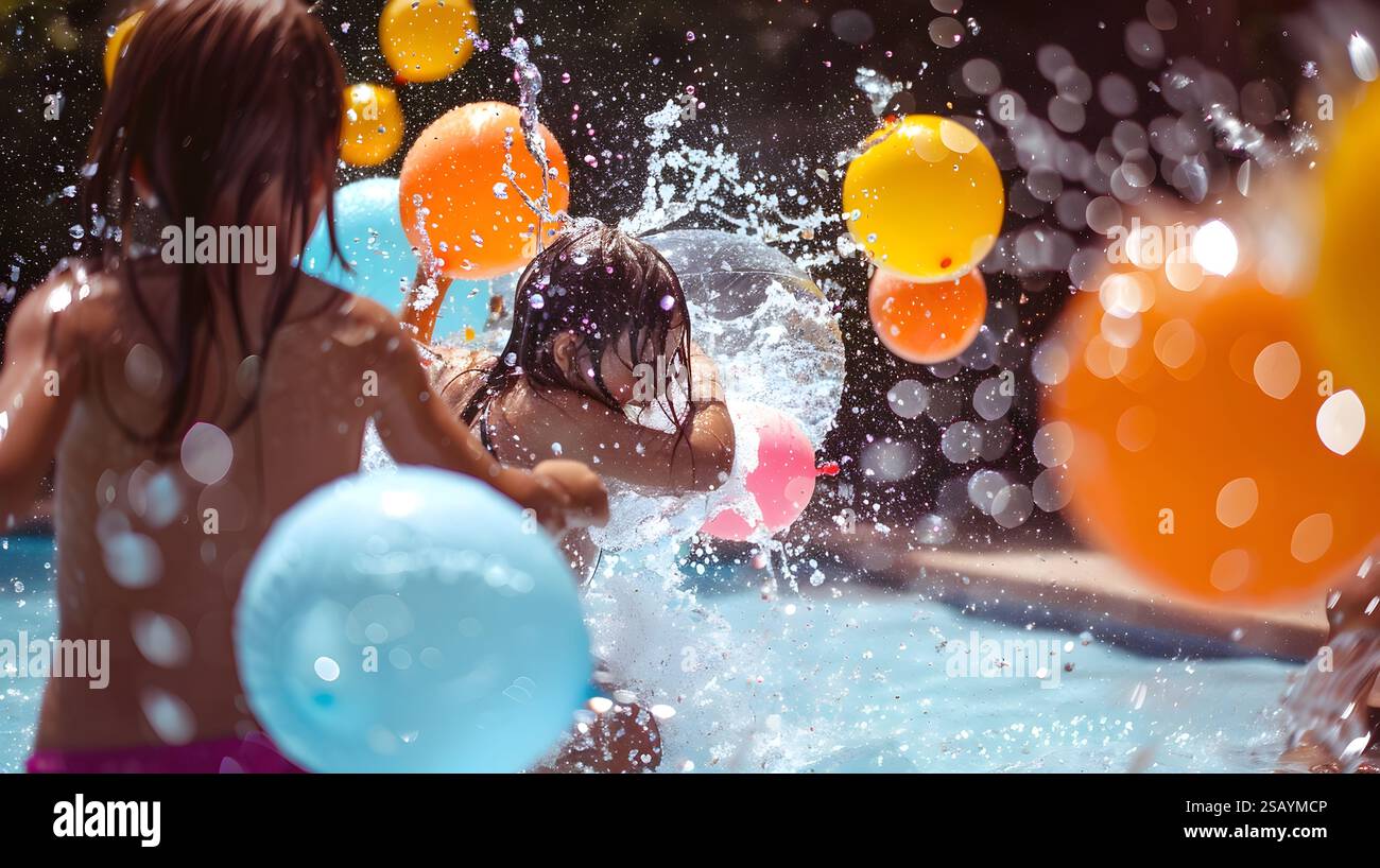 This action-packed image captures the pure joy and energy of a water ...