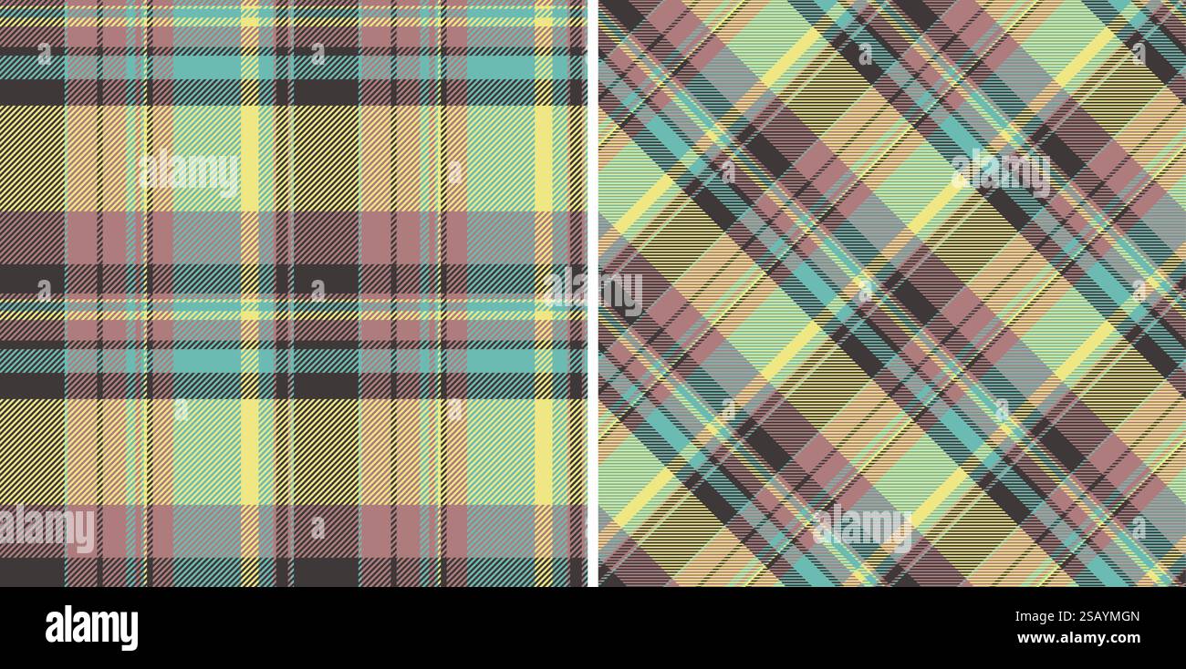 Vector plaid texture of pattern seamless background with a tartan ...