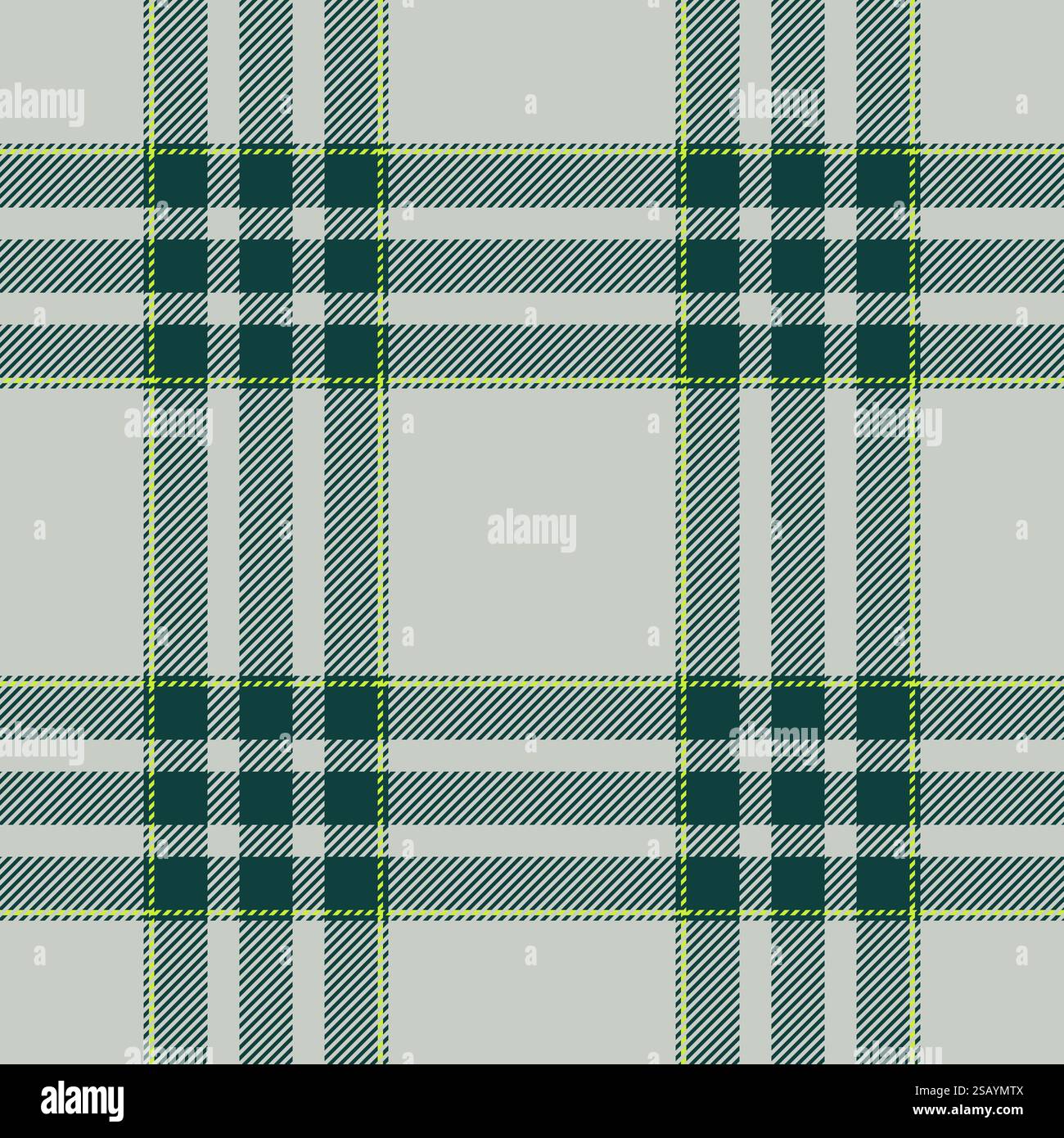 Plaid seamless pattern in green. Check fabric texture. Vector textile ...