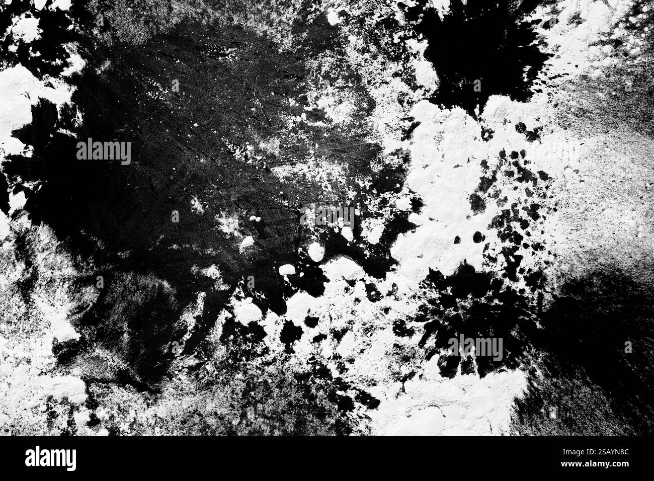 Detail of a fine white Holi flour powder granules dust cocaine drug ...