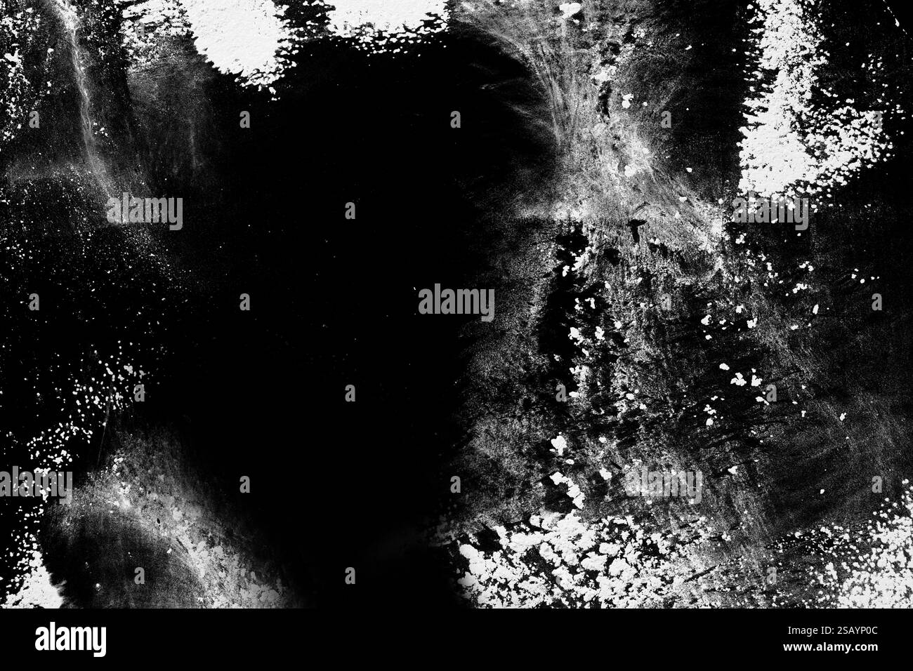 Detail of a fine white Holi flour powder granules dust cocaine drug ...