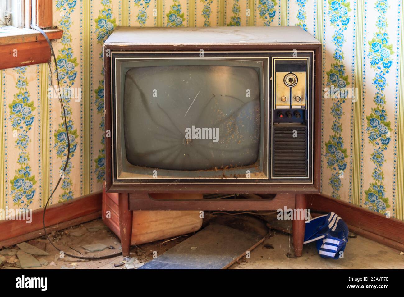 Floral 70s wallpaper background hi-res stock photography and images - Alamy