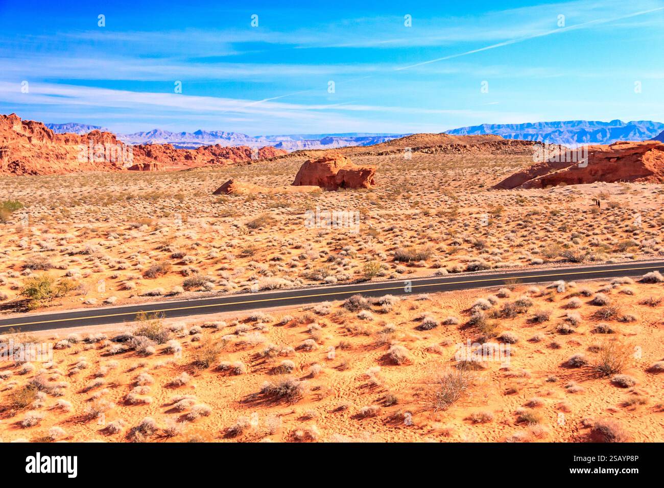 The Valley of Fire derives its name from red sandstone formations ...