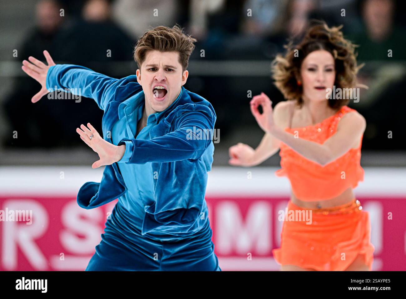 Carolane SOUCISSE & Shane FIRUS (IRL), during Ice Dance Rhythm Dance ...