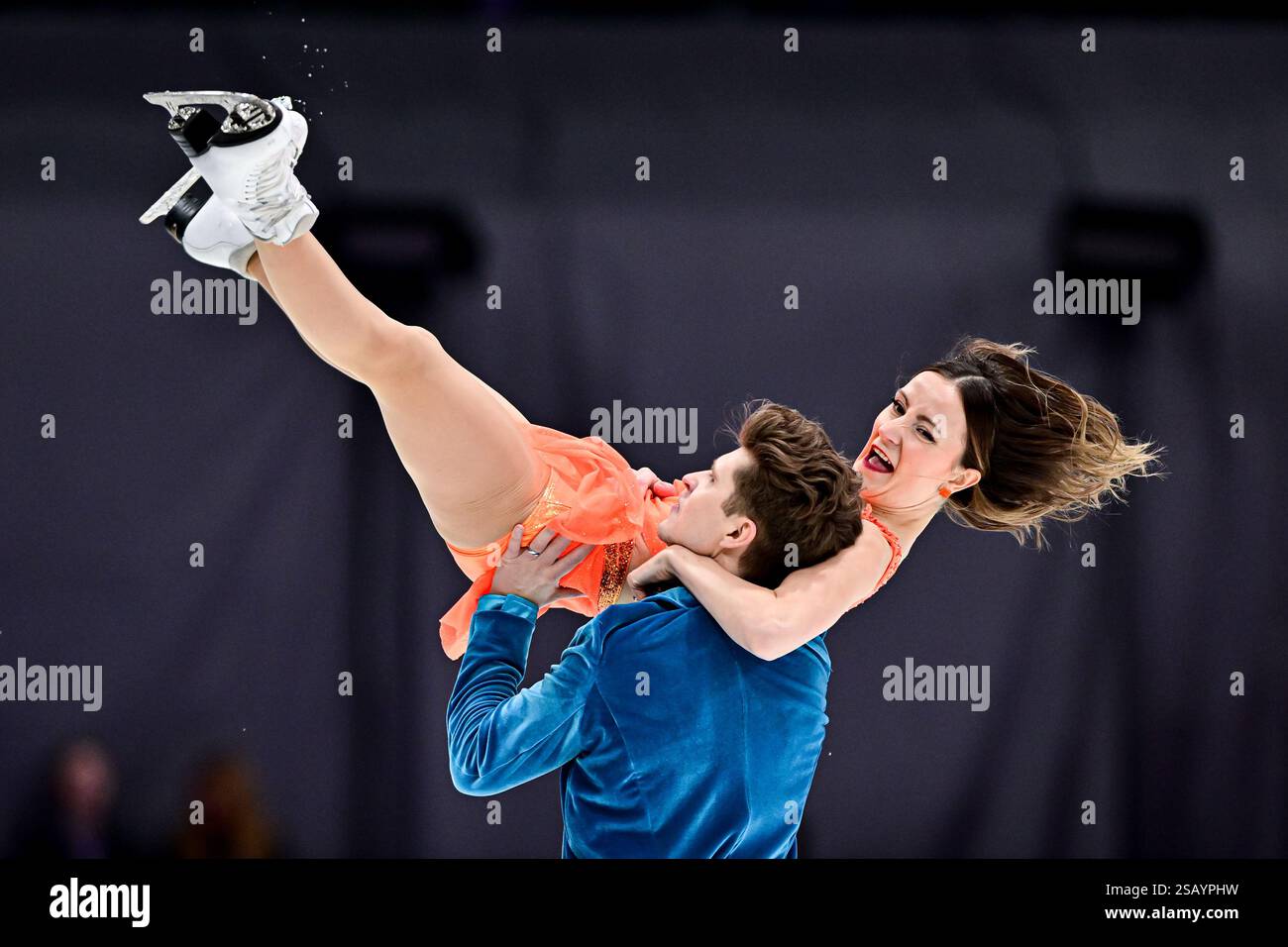 Carolane SOUCISSE & Shane FIRUS (IRL), during Ice Dance Rhythm Dance ...