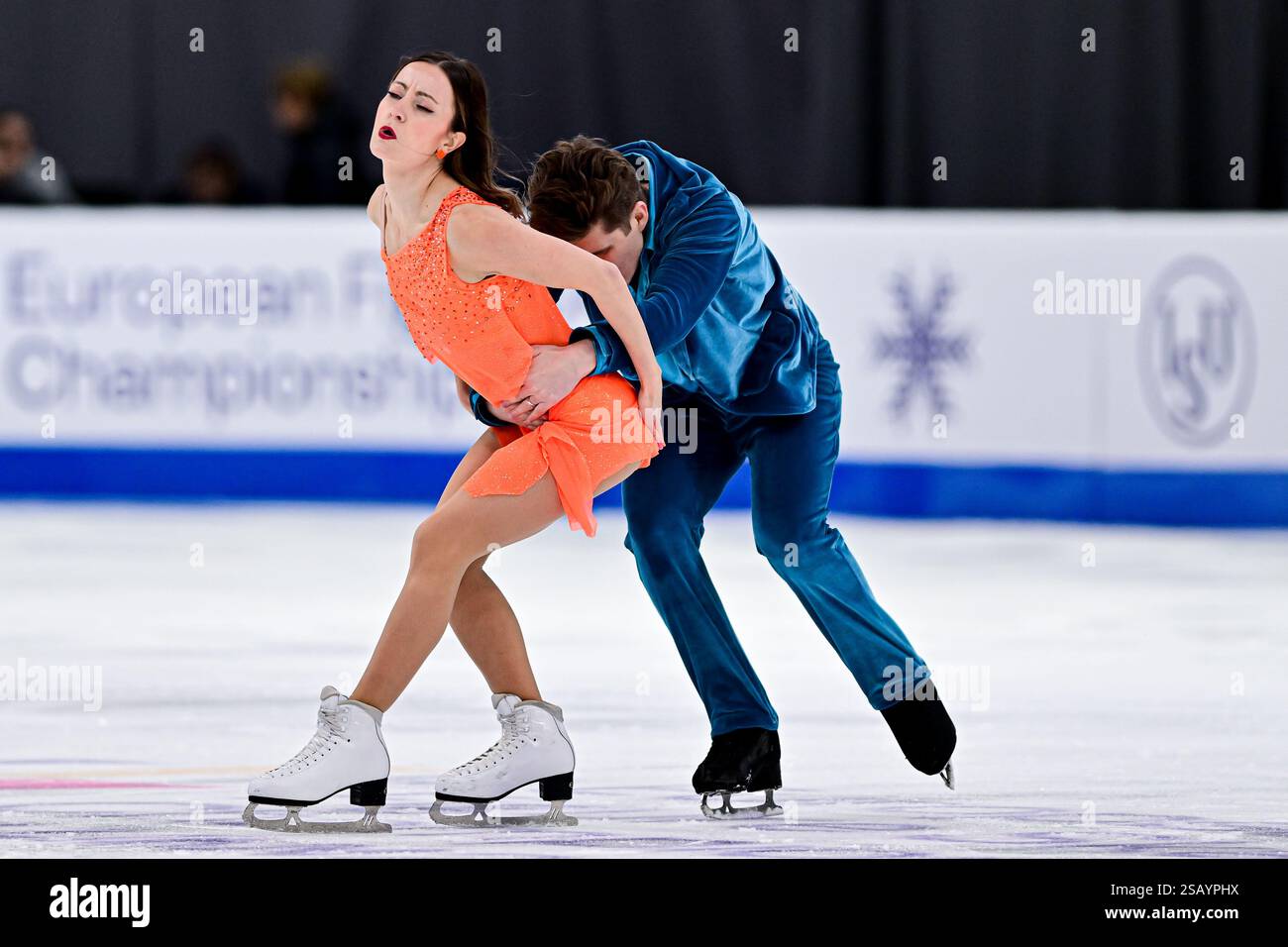 Carolane SOUCISSE & Shane FIRUS (IRL), during Ice Dance Rhythm Dance ...