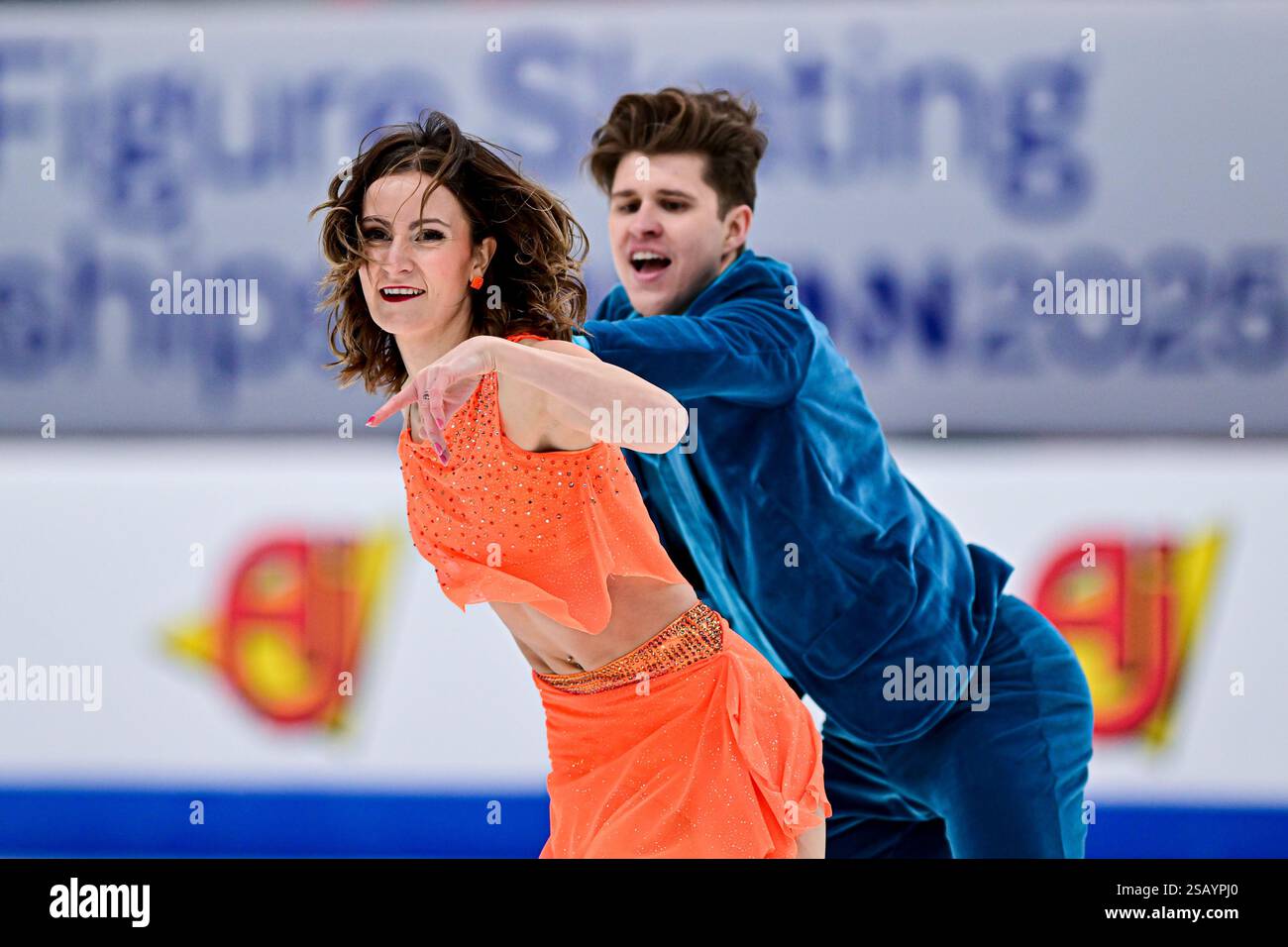 Carolane SOUCISSE & Shane FIRUS (IRL), during Ice Dance Rhythm Dance ...