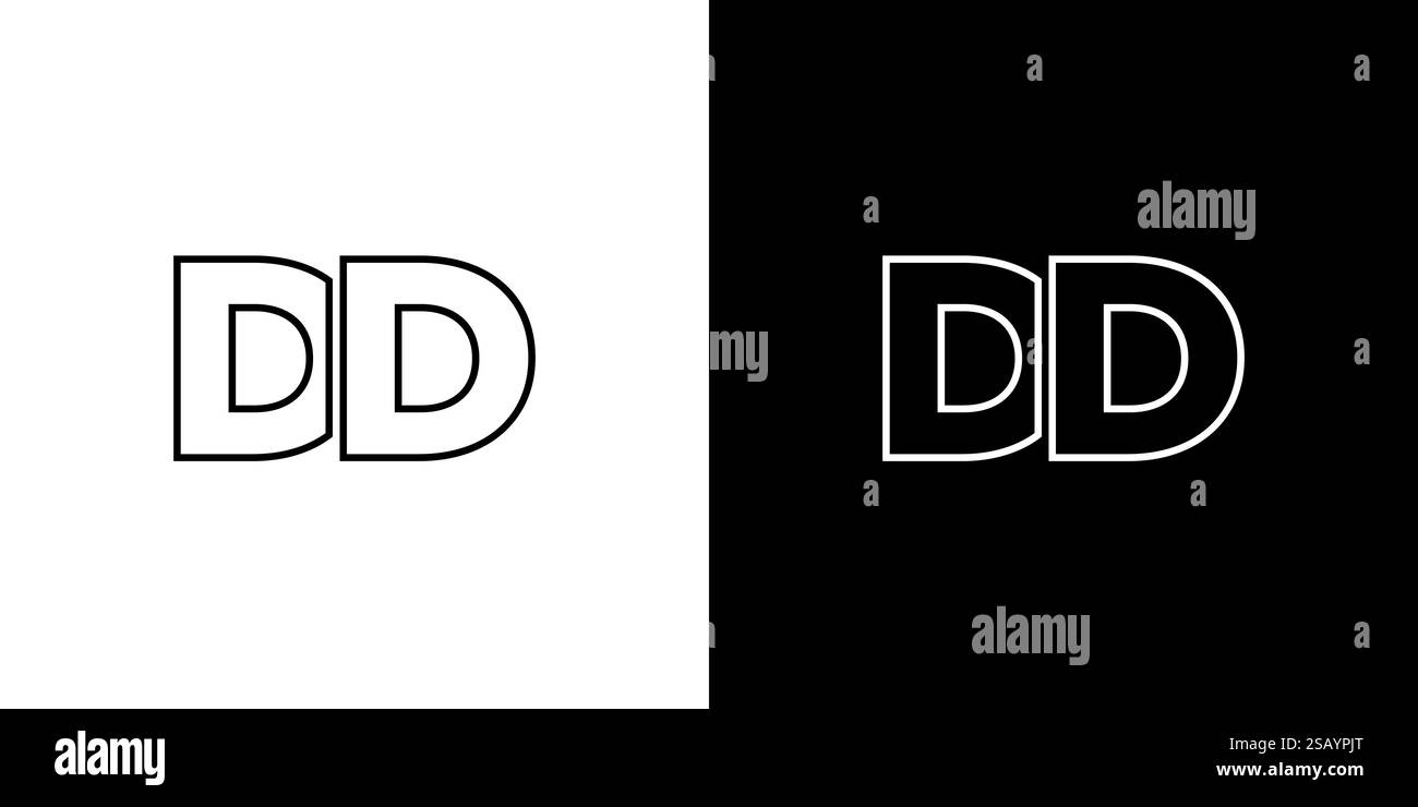 Dd minimal logo design hi-res stock photography and images - Alamy