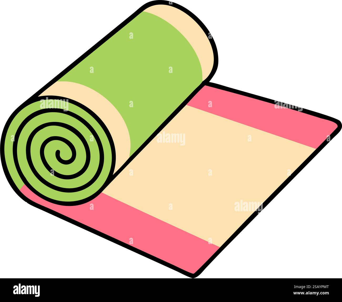 Rolled gymnastic mat on hi-res stock photography and images - Alamy