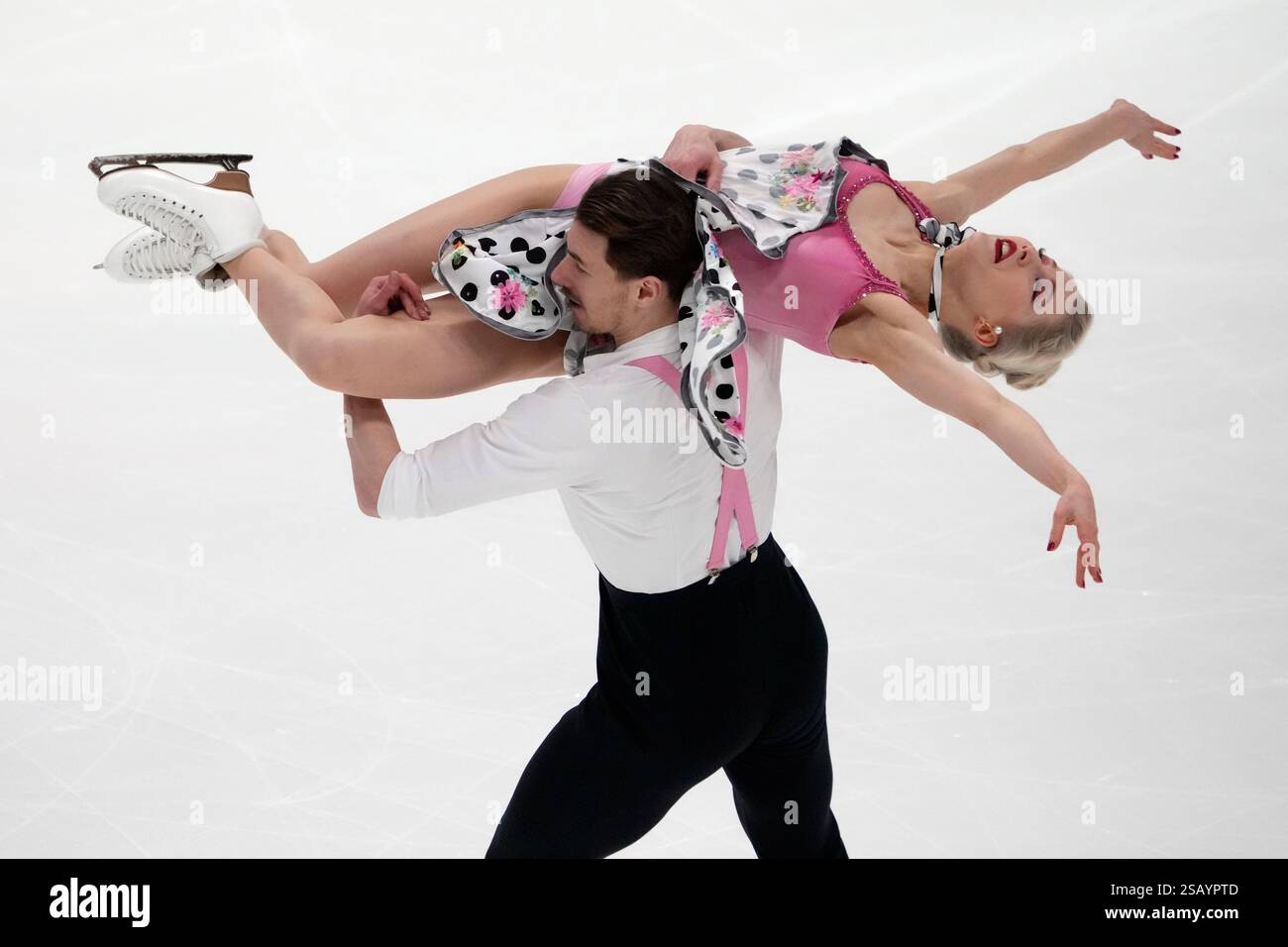 Juulia Turkkila and Matthias Versluis of Finland perform in ice dance ...