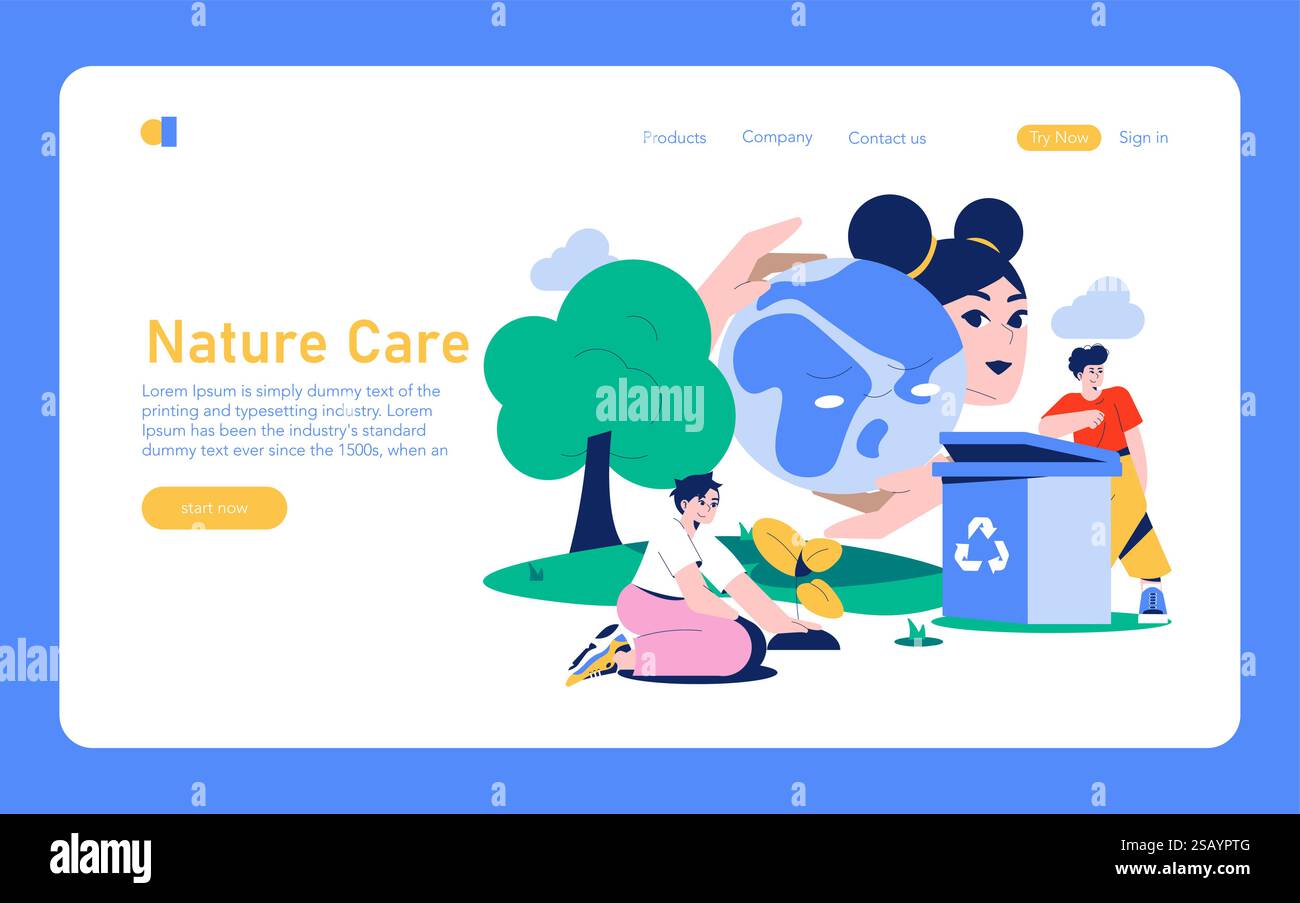 Eco planting solution Stock Vector Images - Alamy