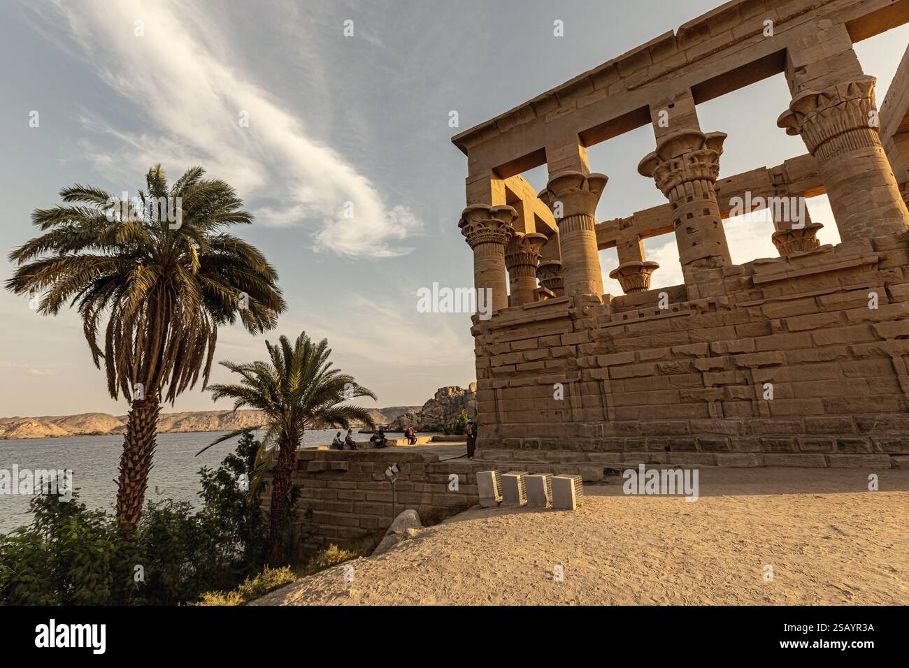 Trajan's Kiosk Philae temple in Aswan Upper Egypt Stock Photo - Alamy