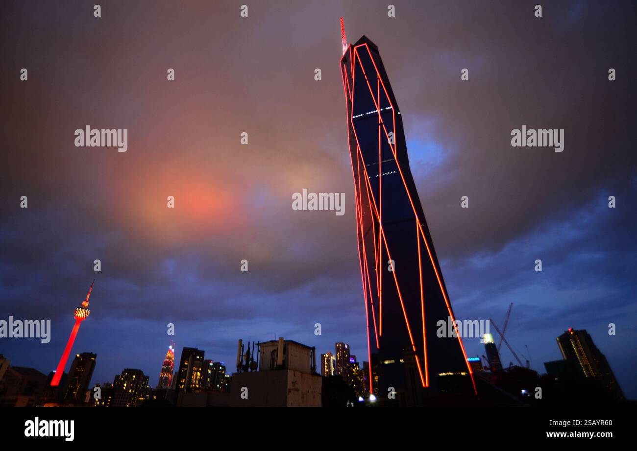 MALAYSIA KUALA LUMPUR 31/1/25. Landmark buildings including Petronas ...